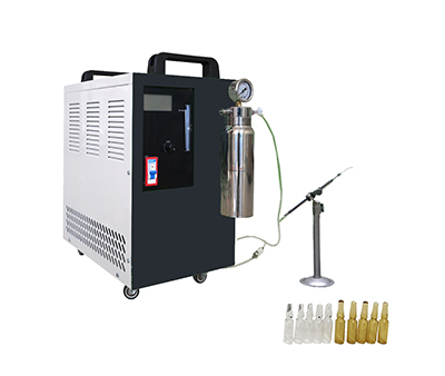laboratory oxyhydrogen flame vacuum ampoule quartz sealing